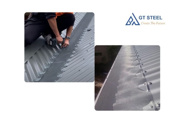 Máng Xối Vuông - Chống Thấm Dột Cao Cấp - Gia Thái Steel